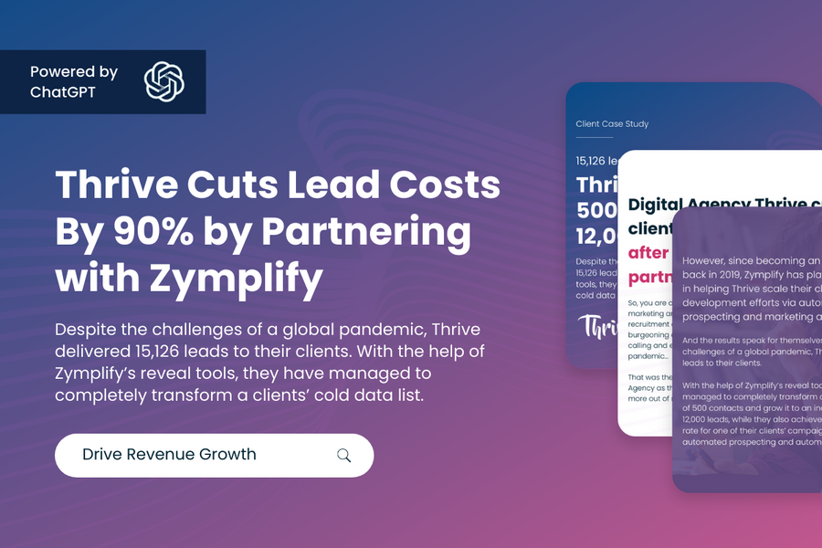 Thrive Marketing Case Study - Zymplify